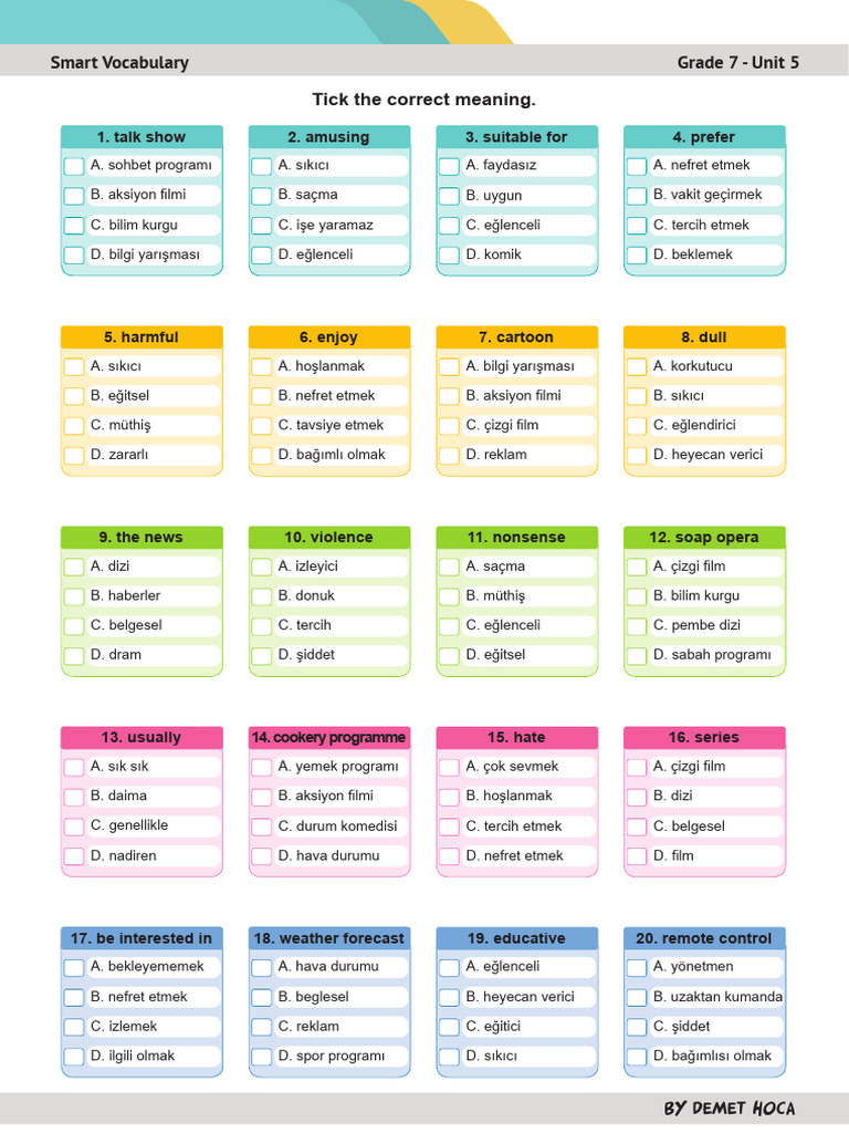 7.5 Smart Vocabulary | PDF