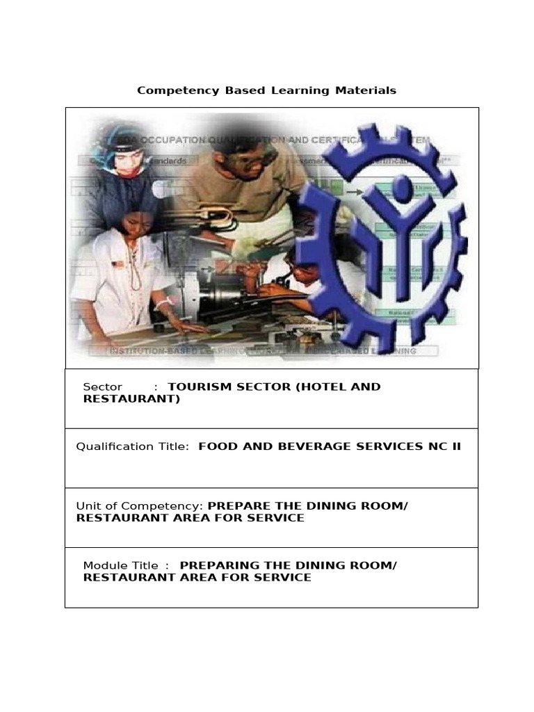 CBLM- LO4 | PDF | Restaurants | Food And Drink Preparation