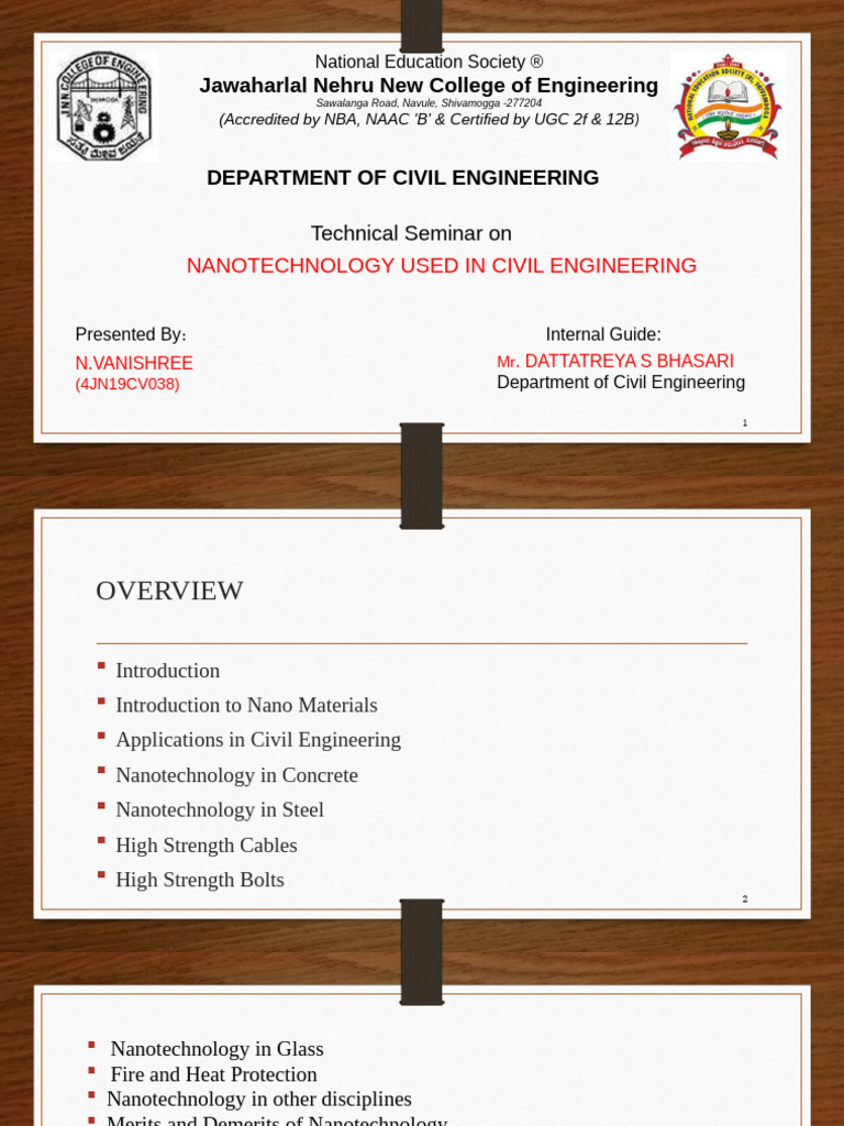 Technical Seminar | PDF | Concrete | Nanotechnology