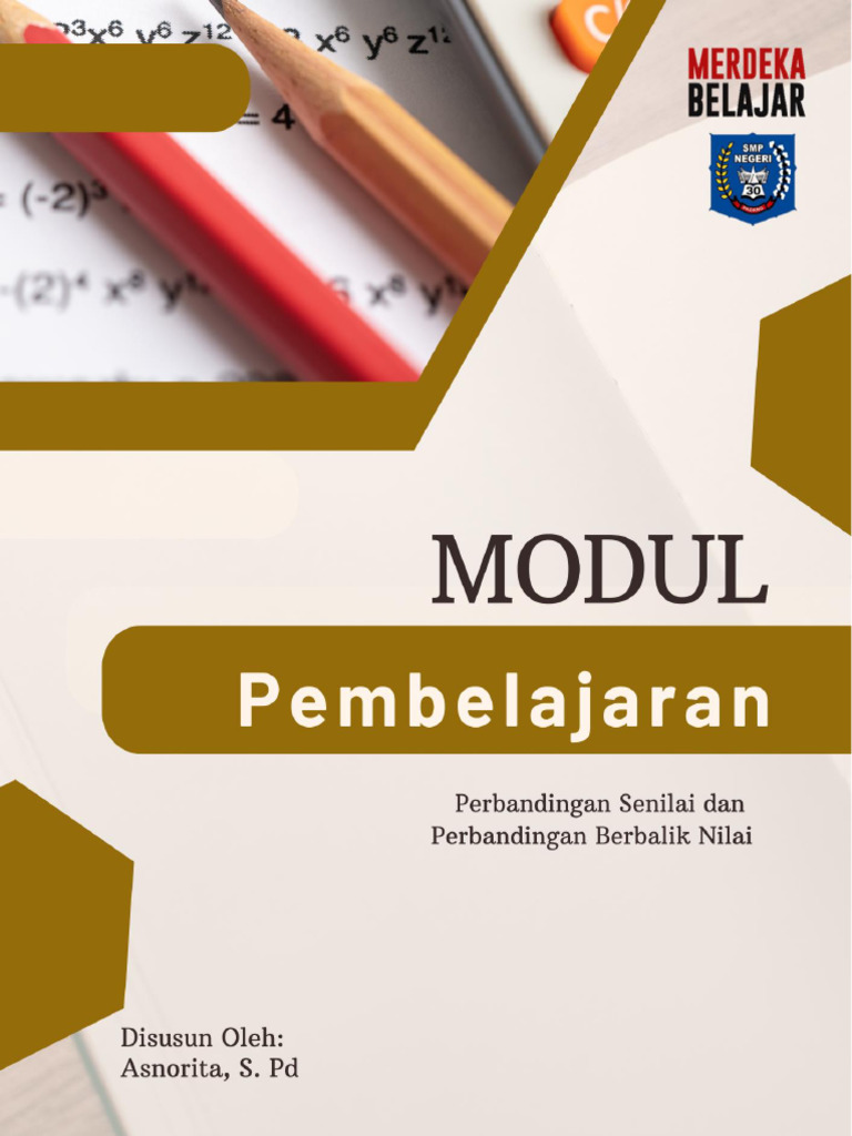 Modul Ajar Perbandingan Senilai Dan Perbandingan Berbalik Nilai | PDF
