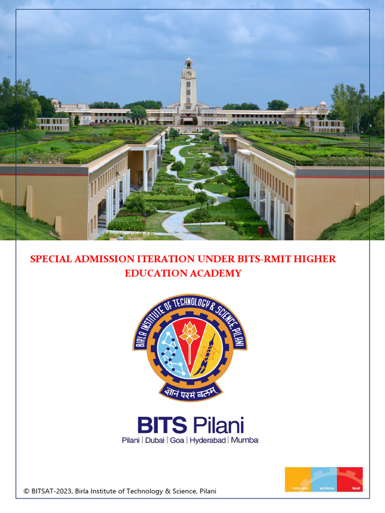 Bits Rmit Admissions Details Sai Pdf University And College