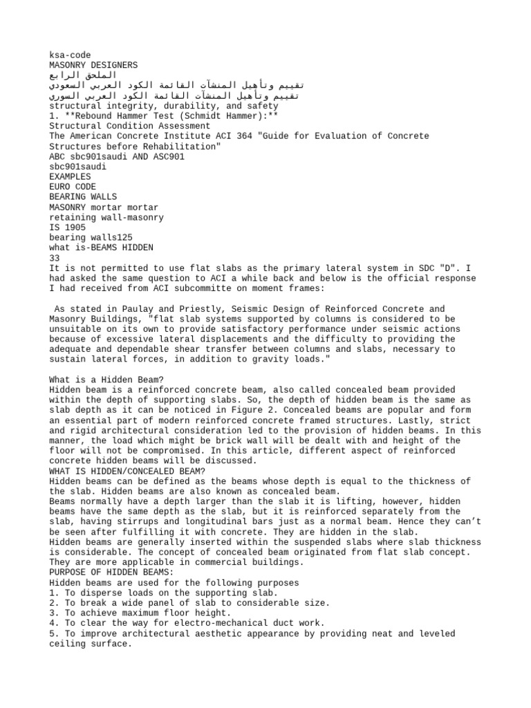 A4-hidden rc beams-ABC | PDF | Concrete | Beam (Structure)