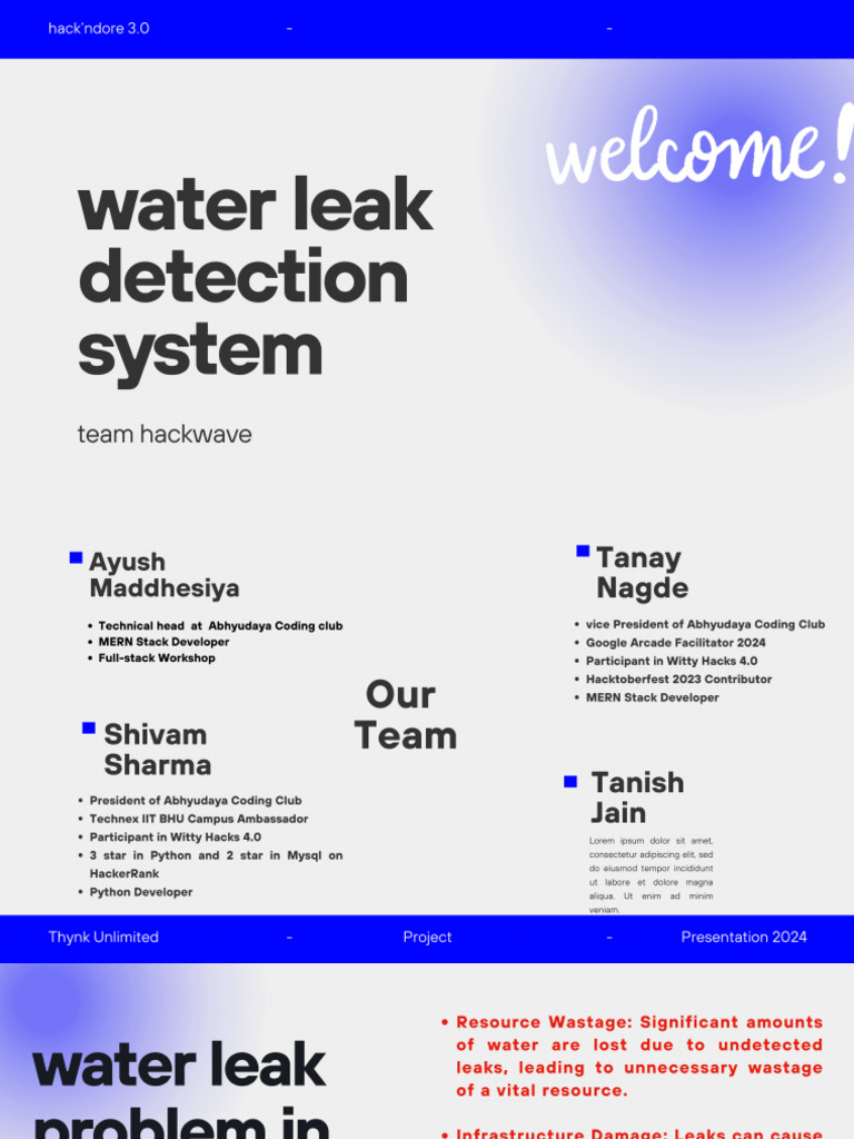 Water Leak Detection System | PDF