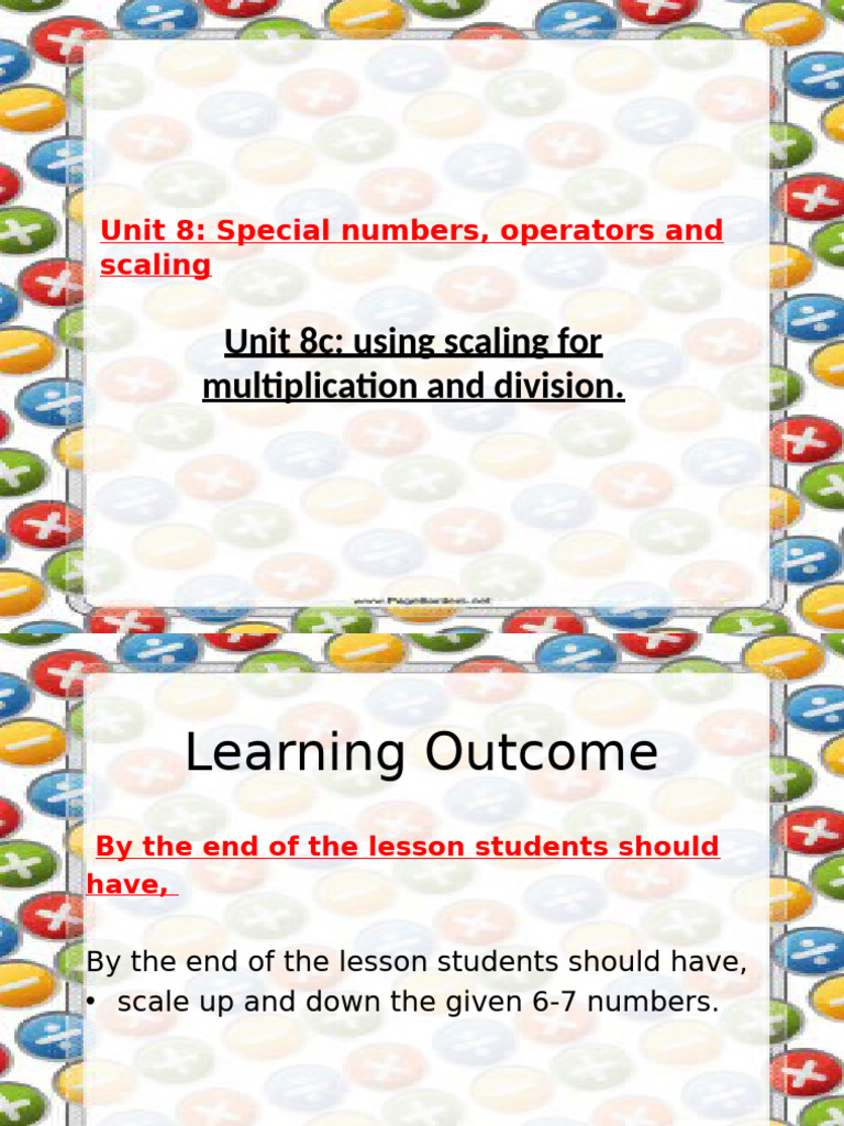 Scaling Math for Students | PDF