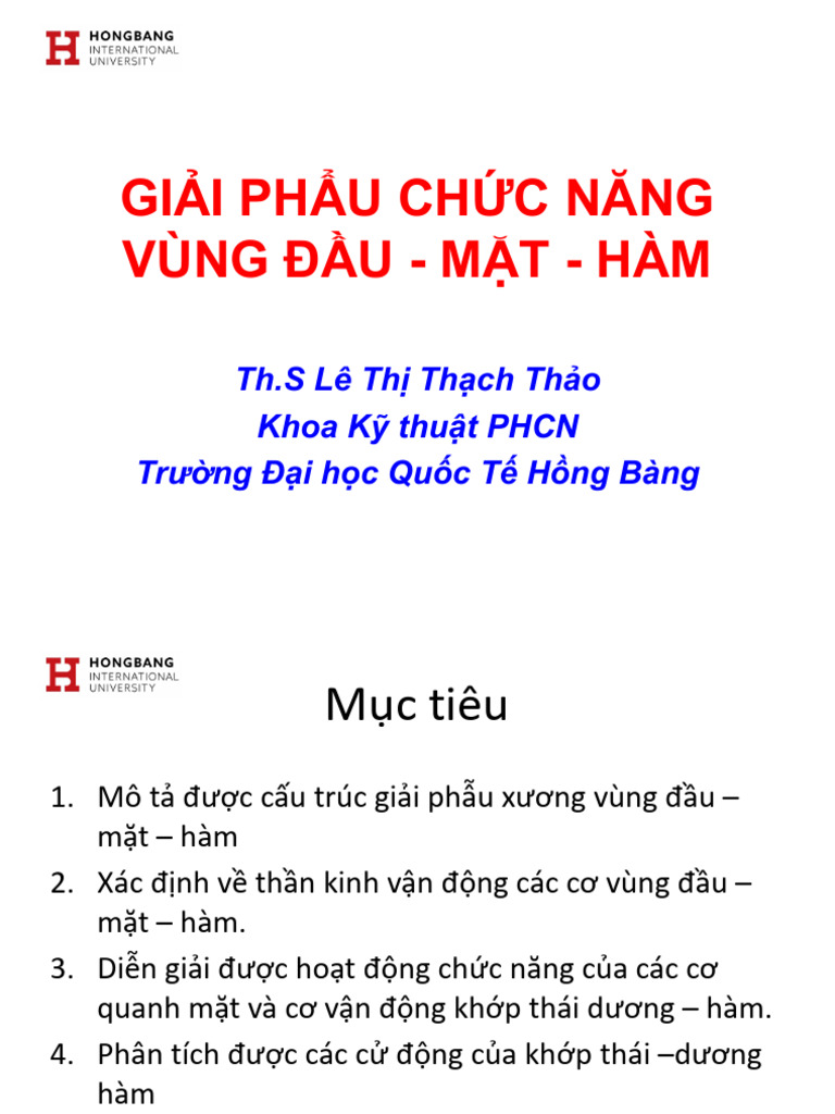 GPCN Vùng Đầu Mặt Hàm | PDF