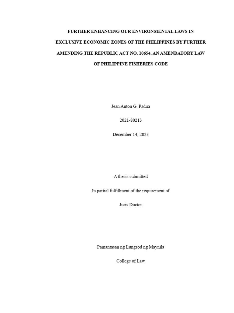 Padua Thesis Second Draft Pdf Territorial Waters 7224