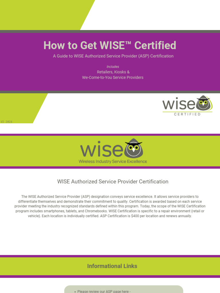 Guide To WISE ASP Certification | PDF