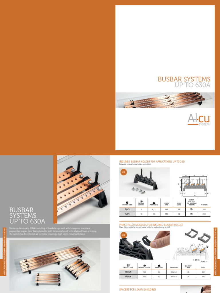 Alcu_busbar_systems_630A_ENG | PDF