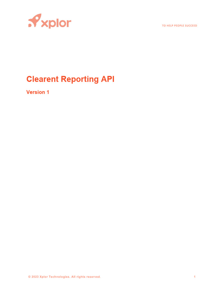 Clearent by Xplor - Reporting API | PDF | Computing