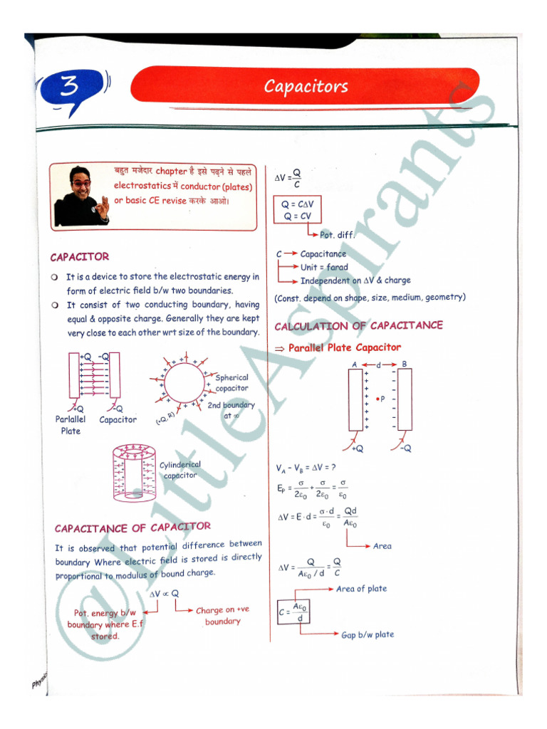 SKC Physics Crush Ch3 Capacitor (1) | PDF