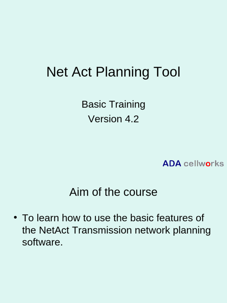 Net Act Planning Tool | PDF | Databases | Map