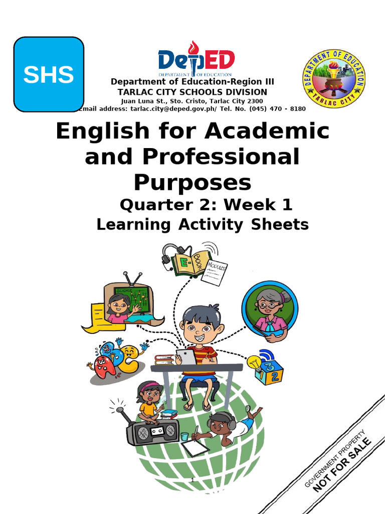 Week1Q2 Q4 EAPP Final-Copy-1 | PDF | Argument | Books