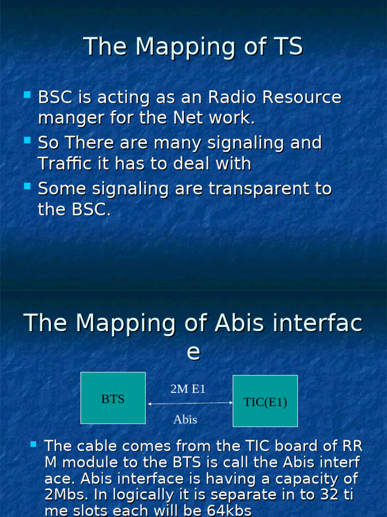 The Mapping of TS | PDF | Telecommunications | Telecommunications Standards