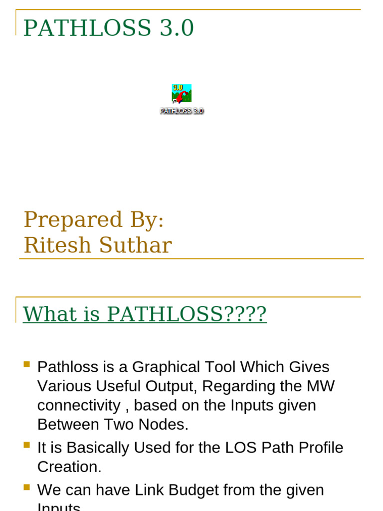 Pathloss Introduction | PDF | Antenna (Radio) | Radio Propagation