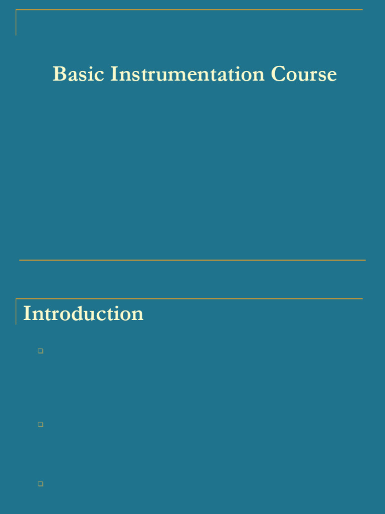 Industrial Instrumentation Overview | PDF | Radar | Temperature