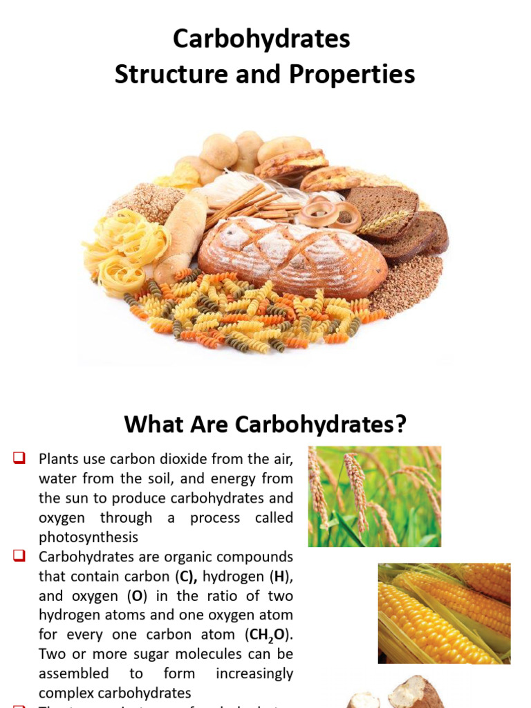4-Carbohydrates Structure and Properties | PDF | Carbohydrates | Fructose