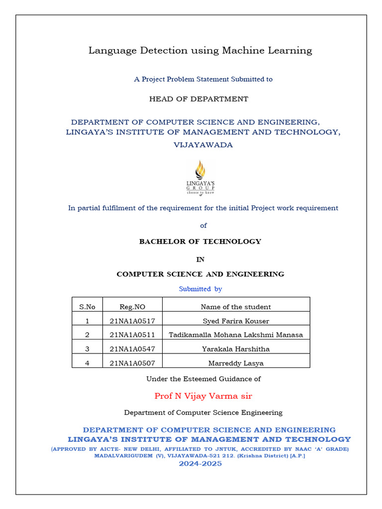 Problem Statement | PDF