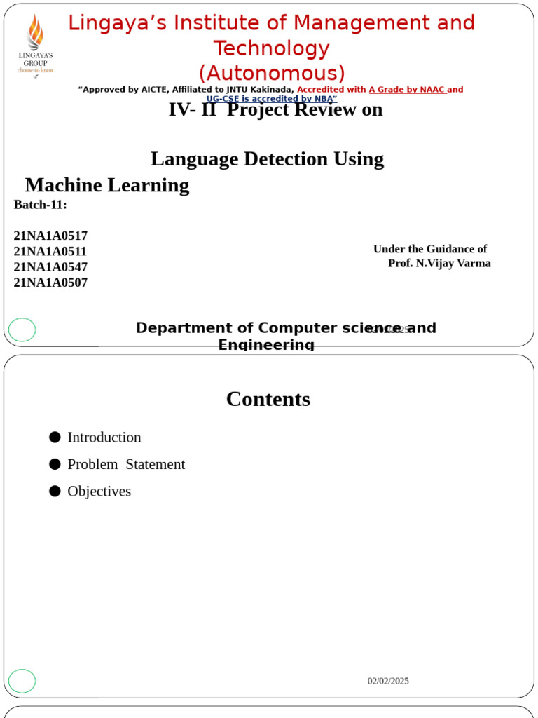 Batch11 Review PPT | PDF | Machine Learning | Computing