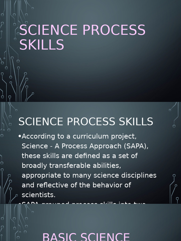 Chapter 1.2 Science Process Skills | PDF | Experiment | Quantity