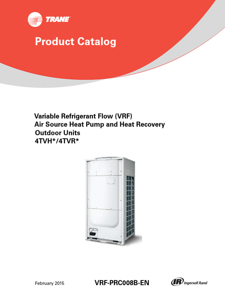 Trane Air-Source-Catalog-VRF-PRC008B-EN | PDF | Heat Pump | Power Inverter