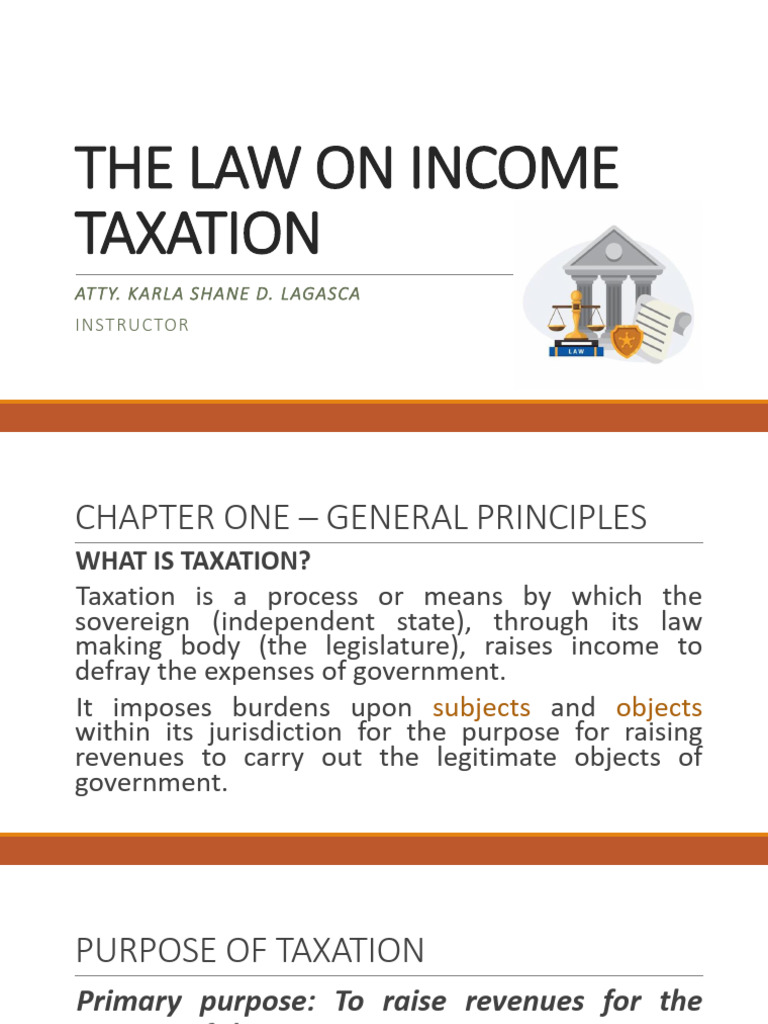 Chapter 1 Income Tax | PDF | Taxes | Income Tax