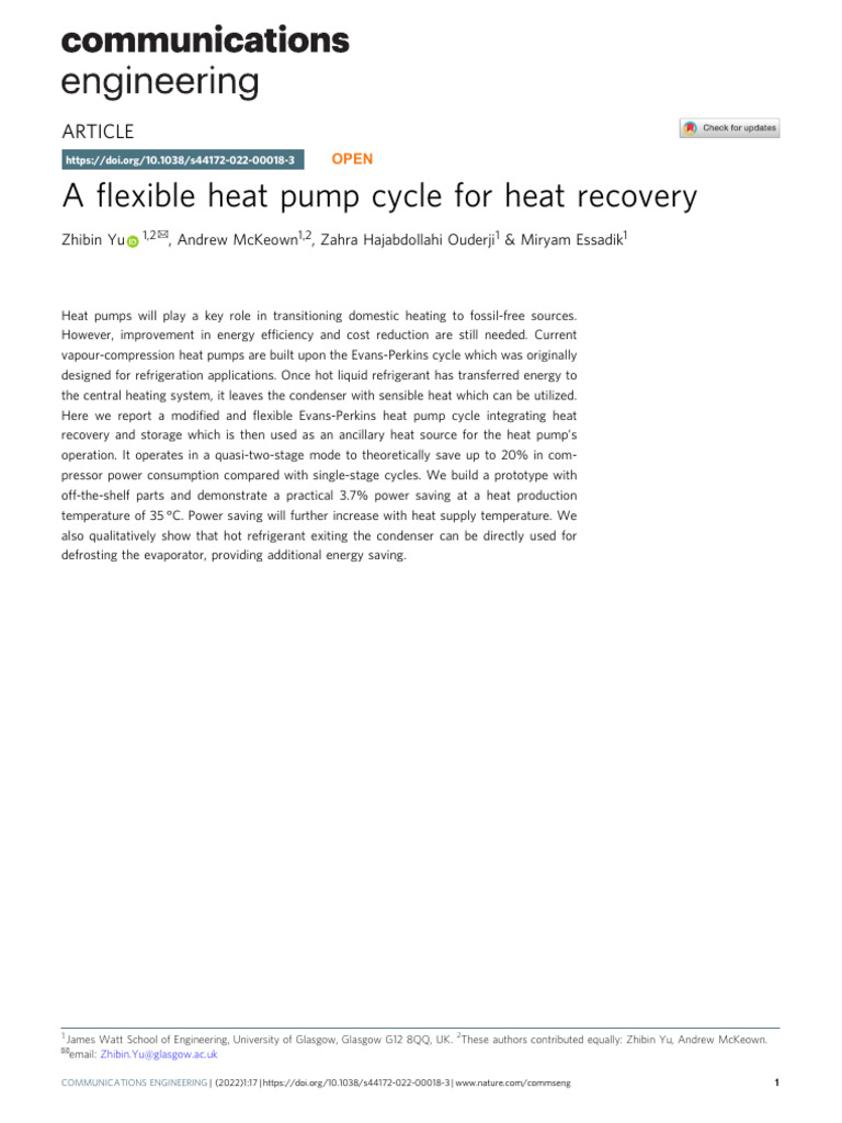 Heat Pump Cycle | PDF | Heat Pump | Heat