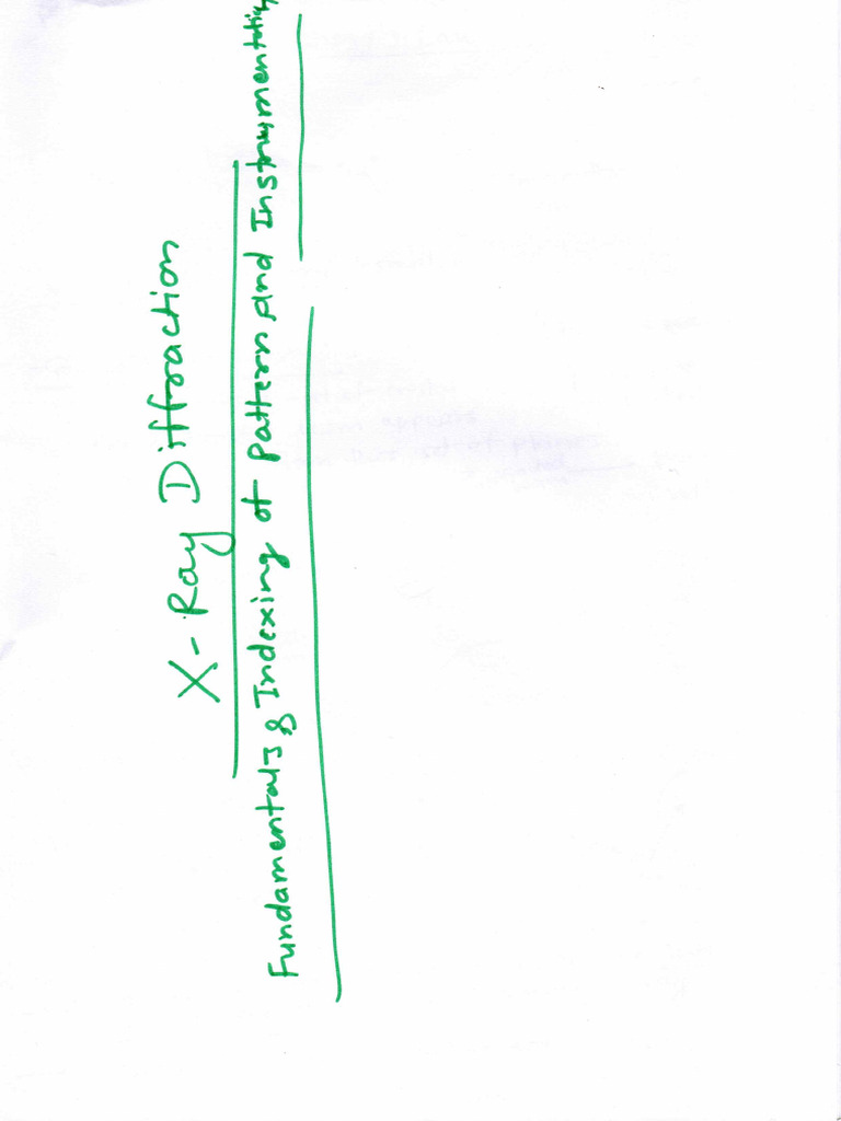 Unit 1 - X Ray Diffraction | PDF