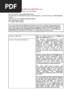 HIV Law (RA 8504) | PDF | Hiv/Aids