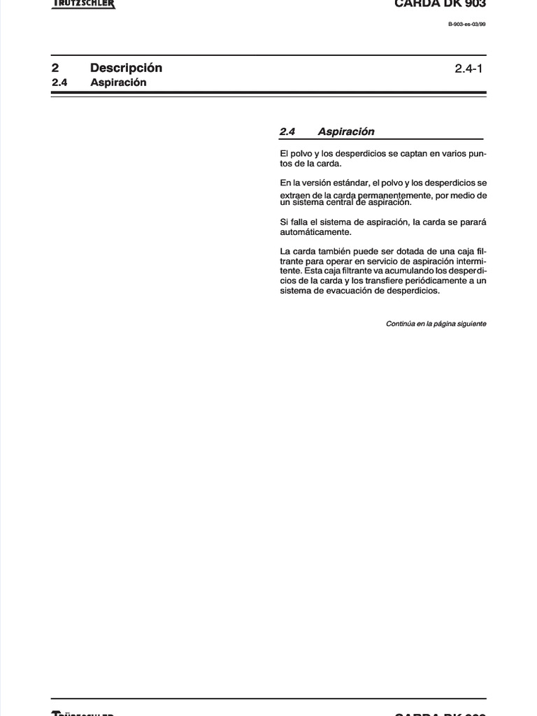 Ilide - Info PDF Manual Trutzschler DK 903 Compress PR (1) p081 120 | PDF