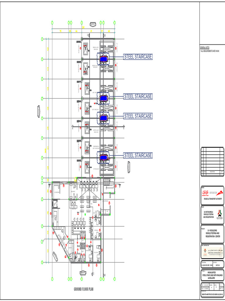 Ground Floor Plan for Vehicle Testing Center | PDF | Vehicles | Transport