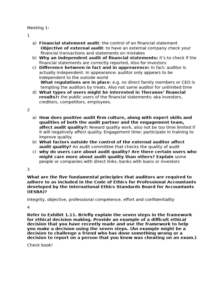 Auditing and Fraud Detection | PDF | Audit | Internal Control