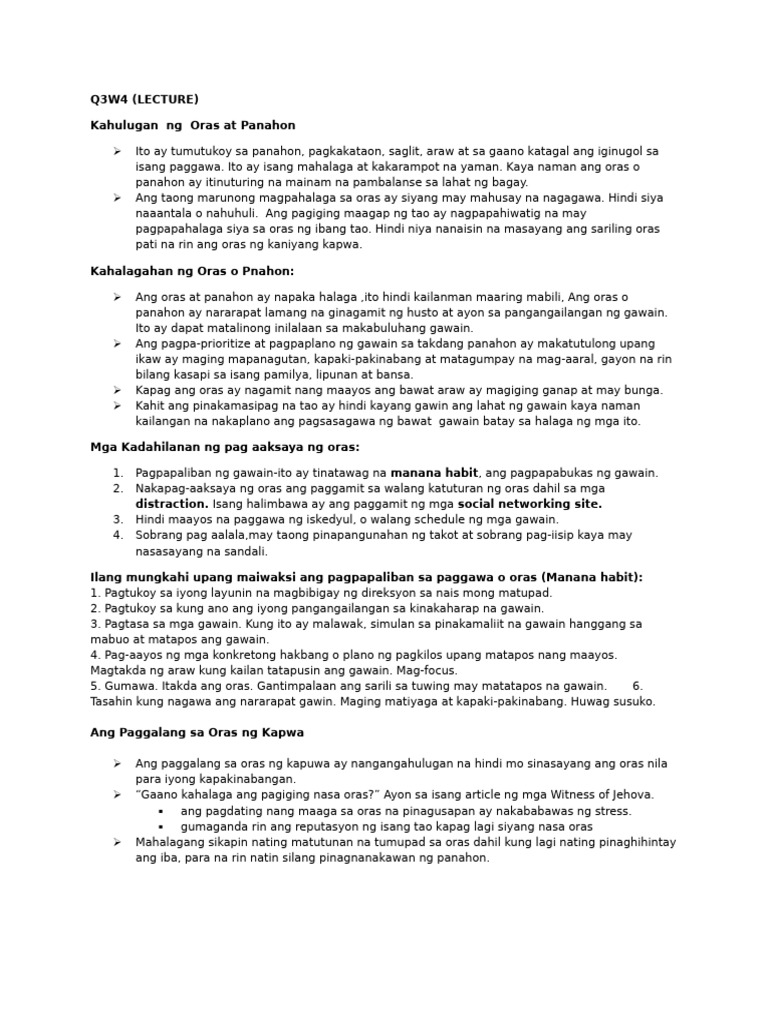 Lecture On q3w4 | PDF