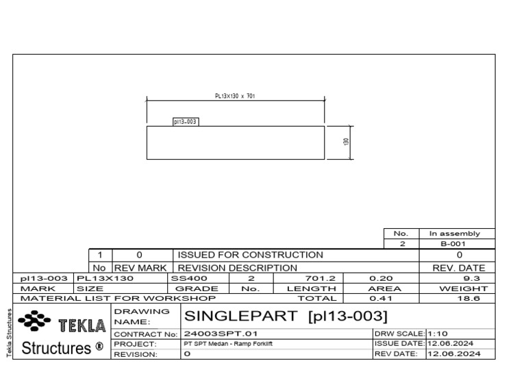 pl13-003-SINGLEPART - Rev 0 | PDF