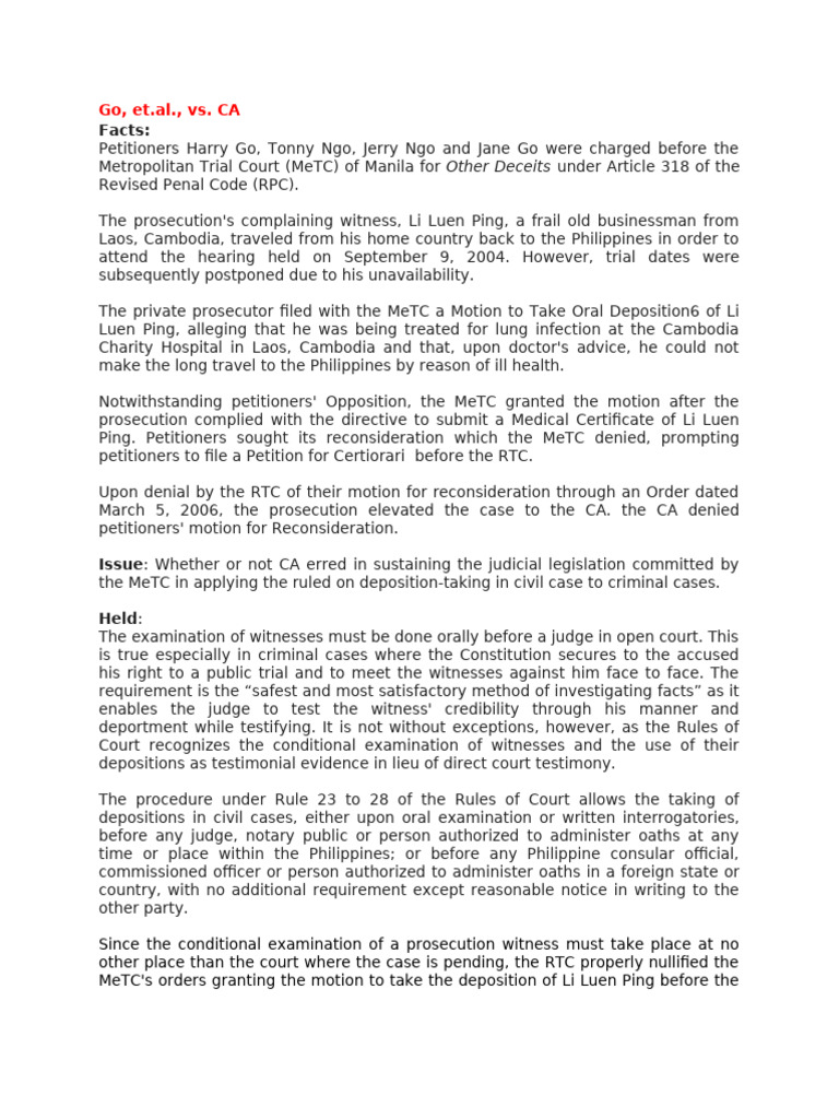 Rule 23 Cases | PDF | Deposition (Law) | Witness