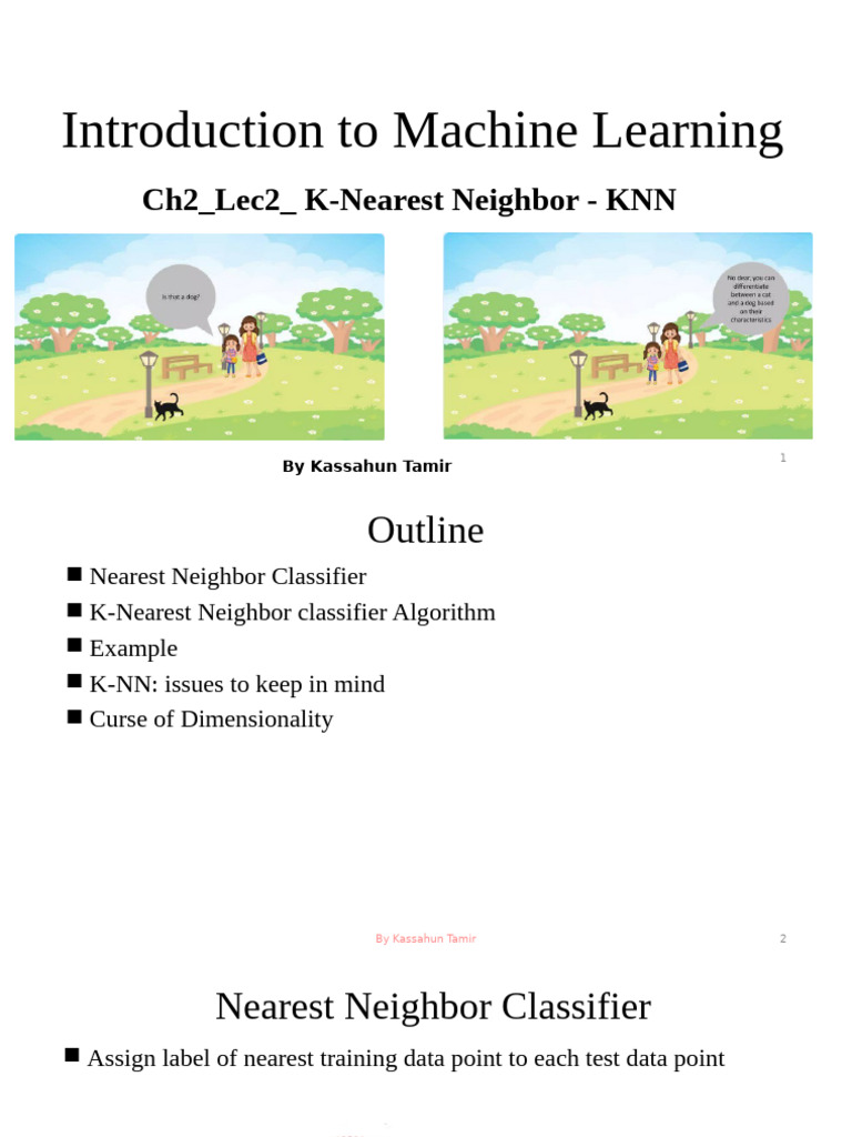 Ch2_Lec2_ K Nearest Neighbour (KNN) | PDF | Computational Neuroscience | Statistical Classification