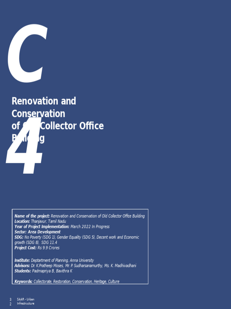 Thanjavur Old Collector Office Renovation | PDF | Museum | Tamil Nadu