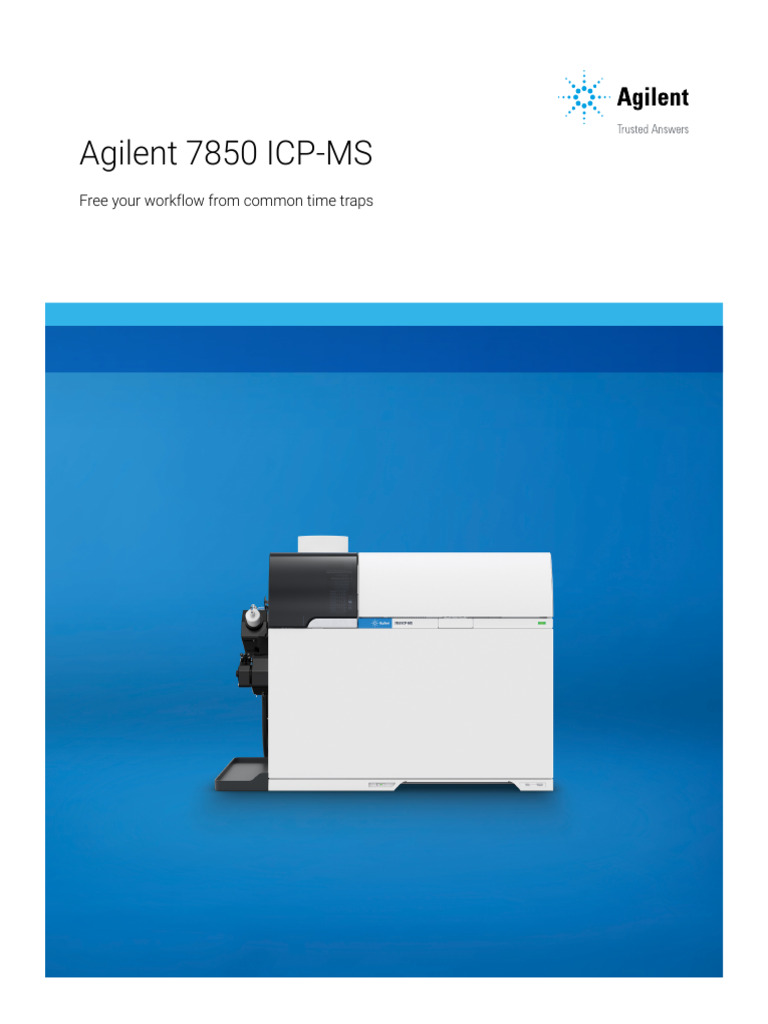 Brochure 7850 Icp-Ms 5994-2302en Agilent LR | PDF | Sampling ...