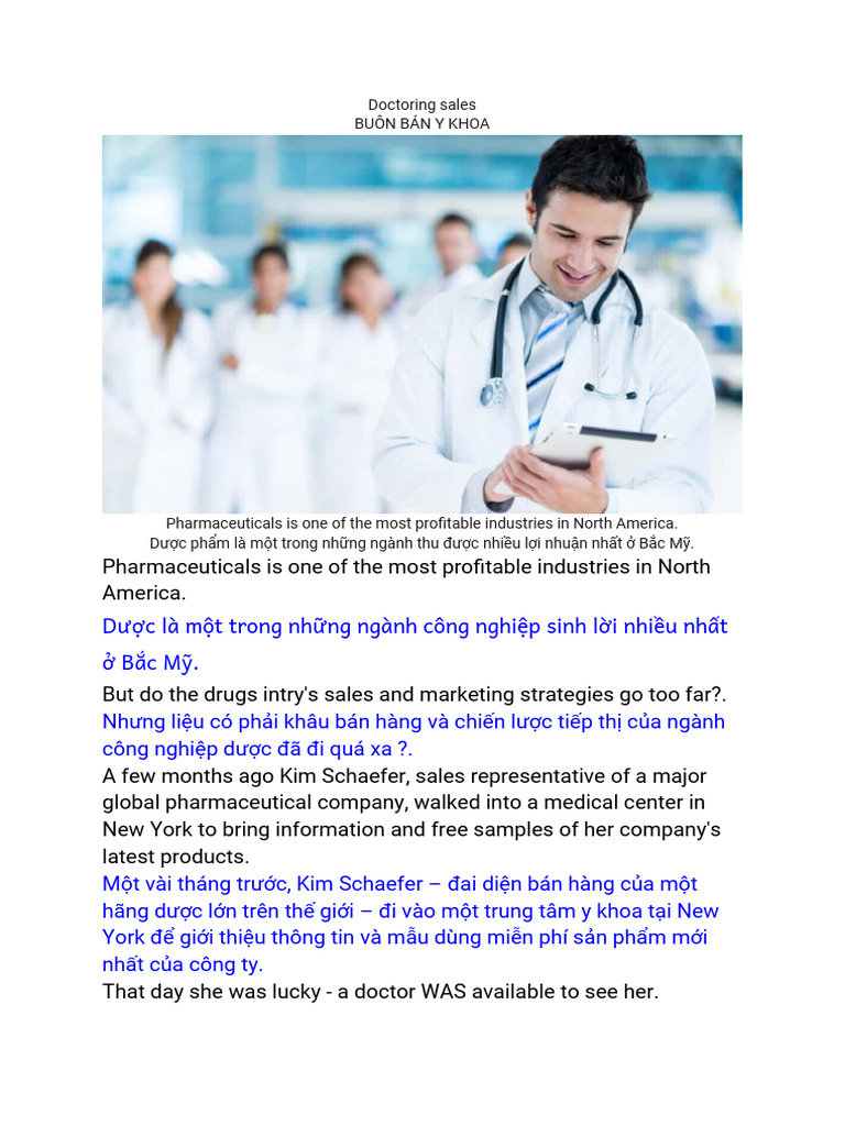 Doctoring Sales | PDF