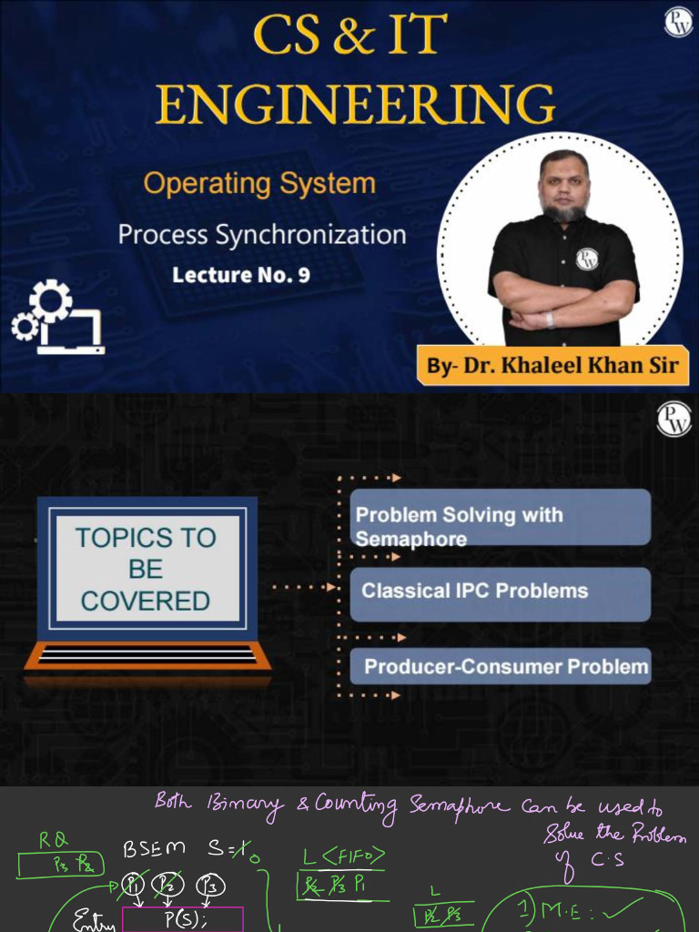 Process Synchronization - Co-Ordination 09 - Class Notes | PDF
