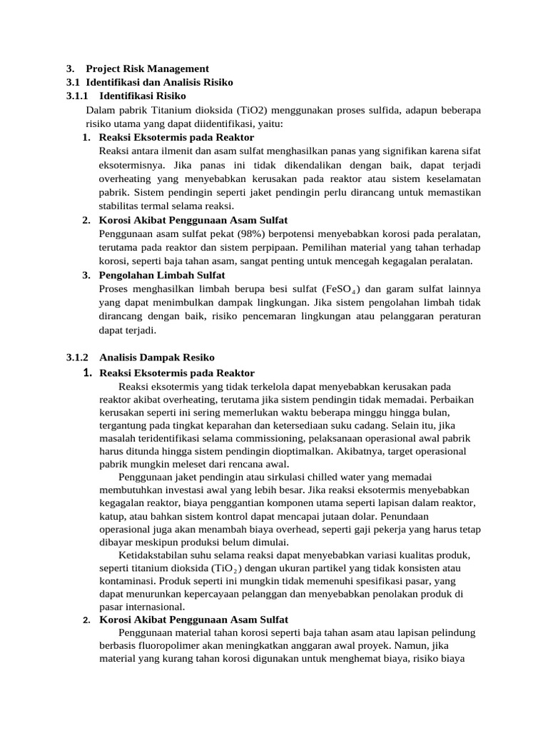 Project Risk Management | PDF