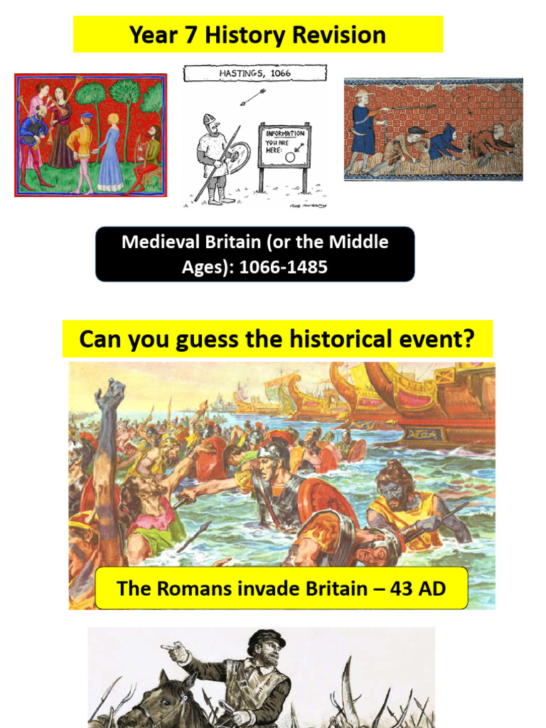 Year 7 Medieval History Revision Guide | PDF | William The Conqueror ...