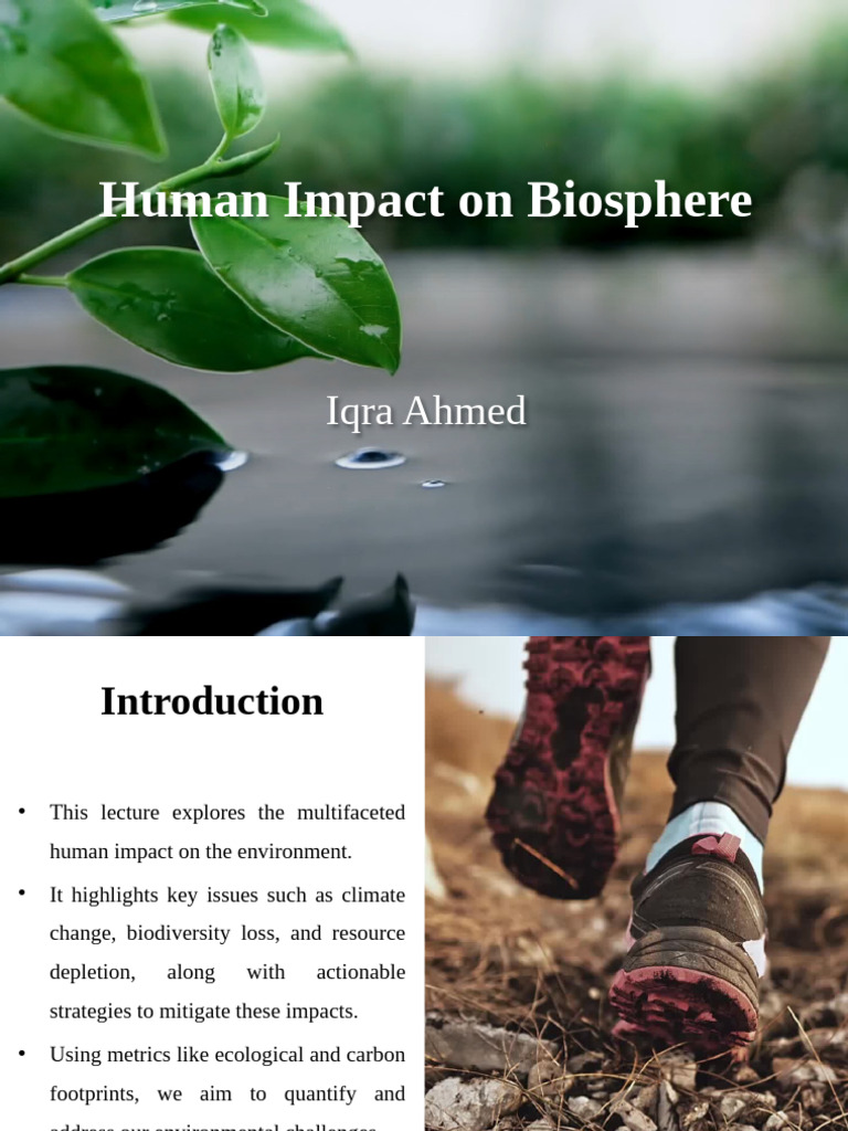 Human Impact On Biosphere | PDF | Climate Change Mitigation | Climate Change