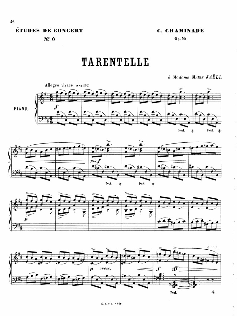 Tarantelle Op 35 | PDF