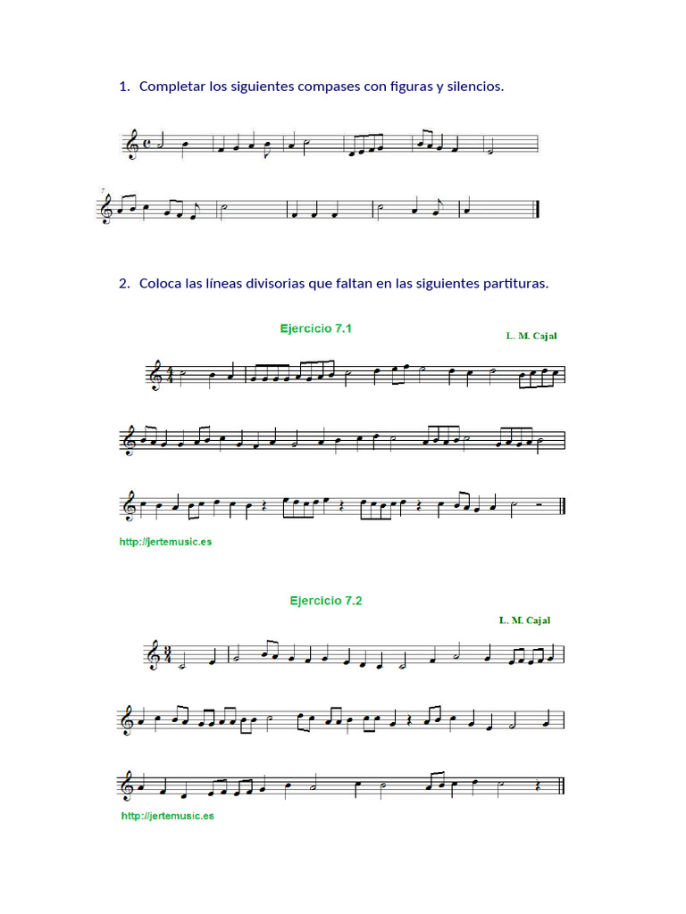 Completar Compases | PDF