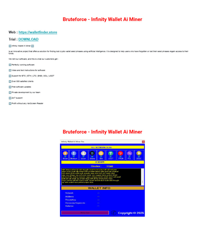 Infinity Wallet Ai Miner 2025 | PDF