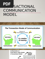 Barnlunds Transactional Model | PDF | Communication | Information