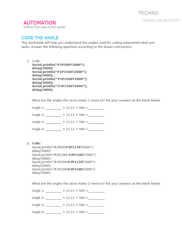 M3 Learn Worksheet 1 | PDF | Automation | Control Engineering