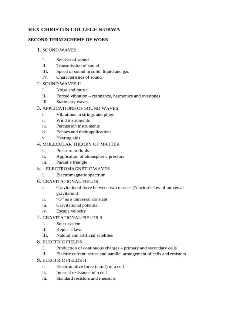 SS 2 Physics Note Second Term | PDF | Electromagnetic Radiation | Waves