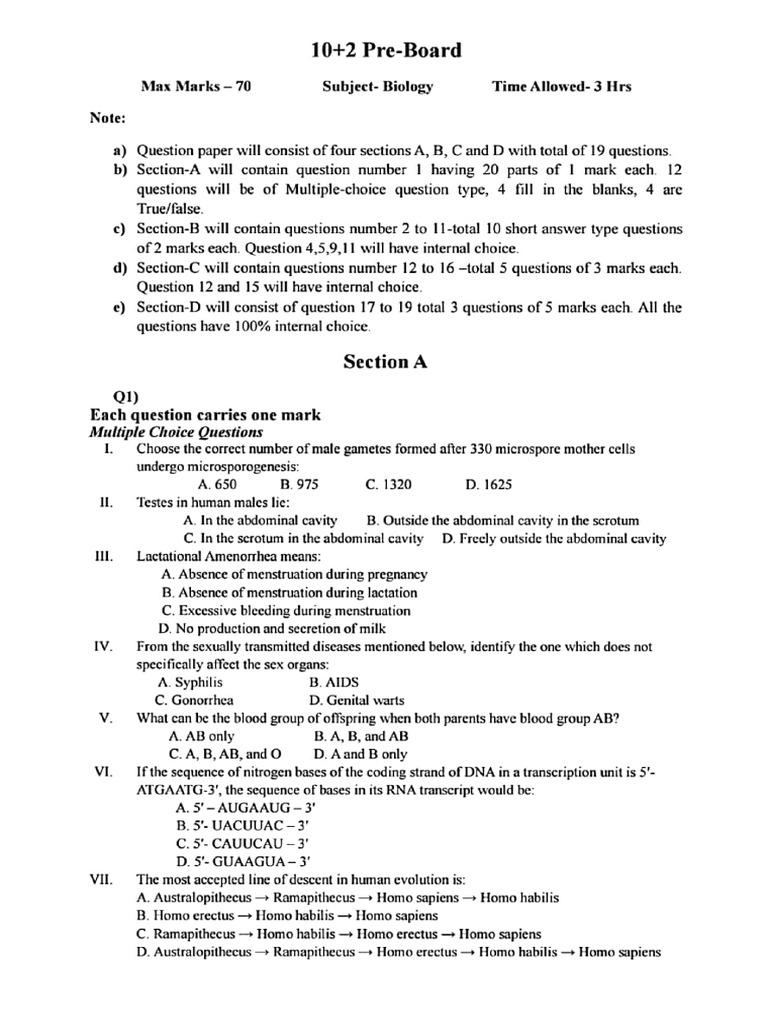 Biology 30.10.2025 12th | PDF