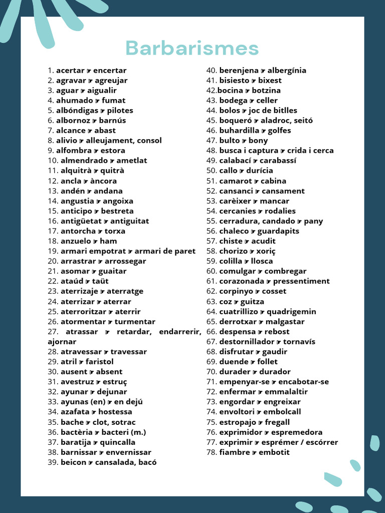 CTC ESO3 IN02 LL Barbarismes | PDF